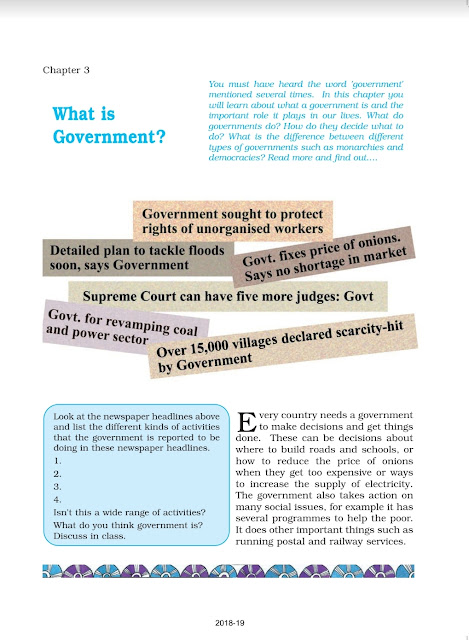 What is Government | Class 6 | Political Science | C3