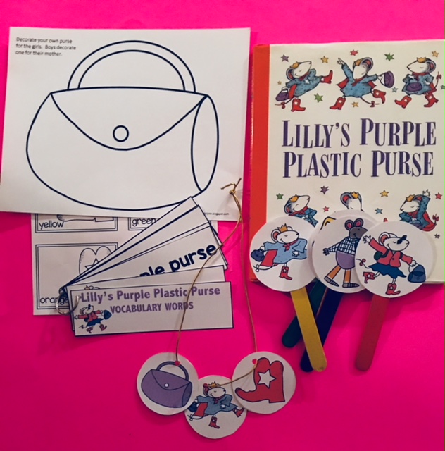 LILLY’S PURPLE PLASTIC PURSE ~ Book Units by Lynn