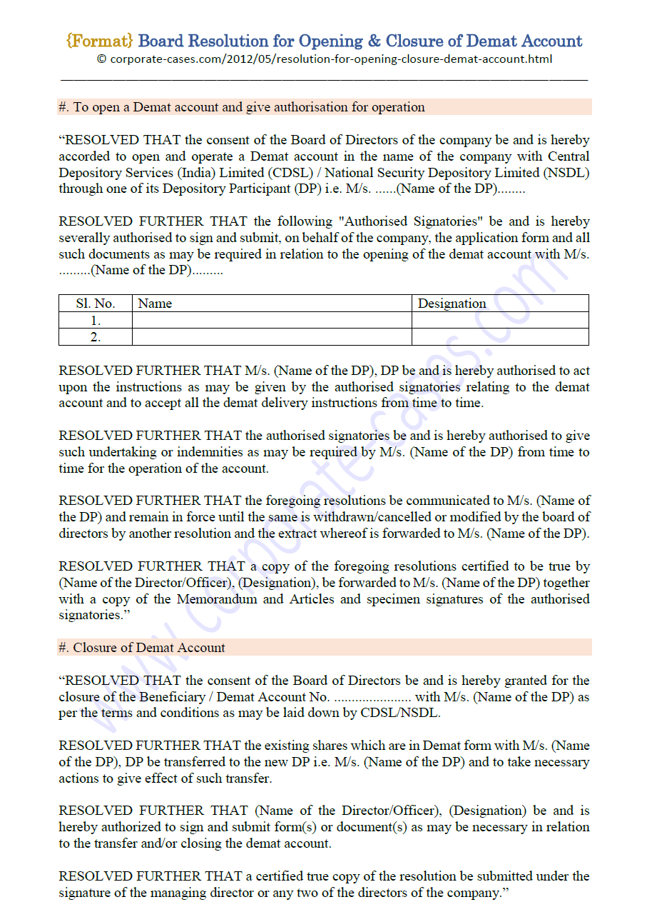 Draft Board Resolution For Opening Closure Of Demat Account draft-board-resolution-for-opening-closure-of-demat-account