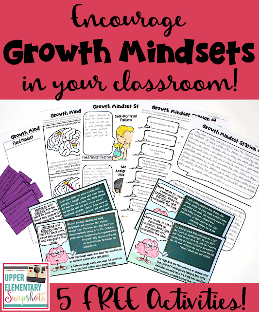 Foster Growth Mindsets with Free Learning Centers! | Upper Elementary ...