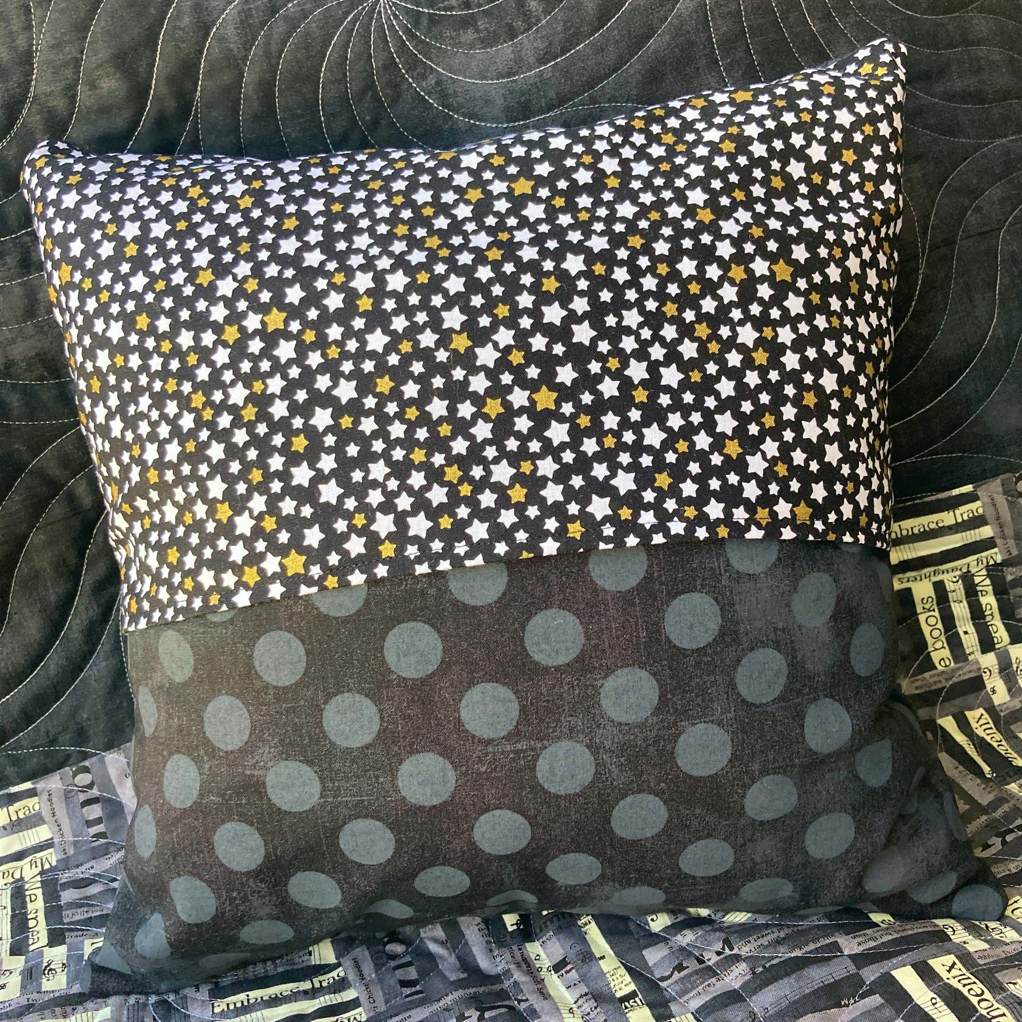 Shadow Pinwheel Pillow