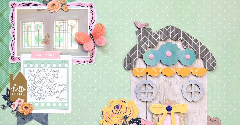 Our House Scrapbook Layout - Clique International