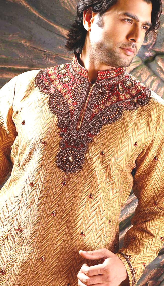 Latest Embroidery Designs For Men Collection 2012