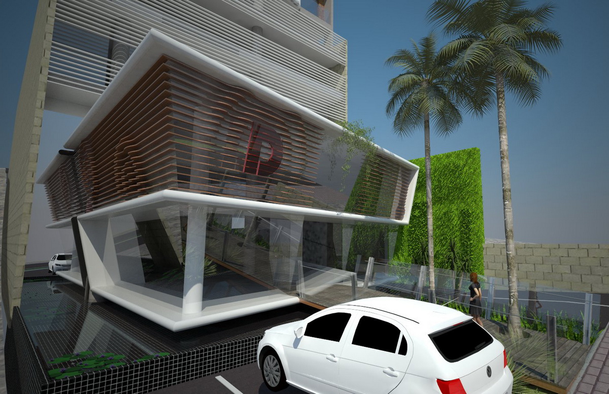 raiz arquitetura: loja / edifício residencial