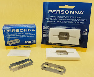 Personna Lab Blue Blades and Three Razors - TheShavingEdge.com