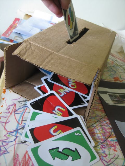 Upcycled Toys: Boxes with Slots ~ Eco-novice