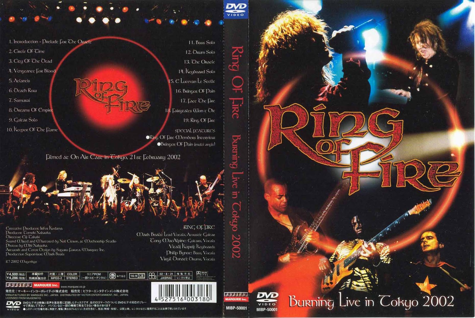 All Mídias : RING OF FIRE-DVD-BURNING LIVE IN TOKYO-2002