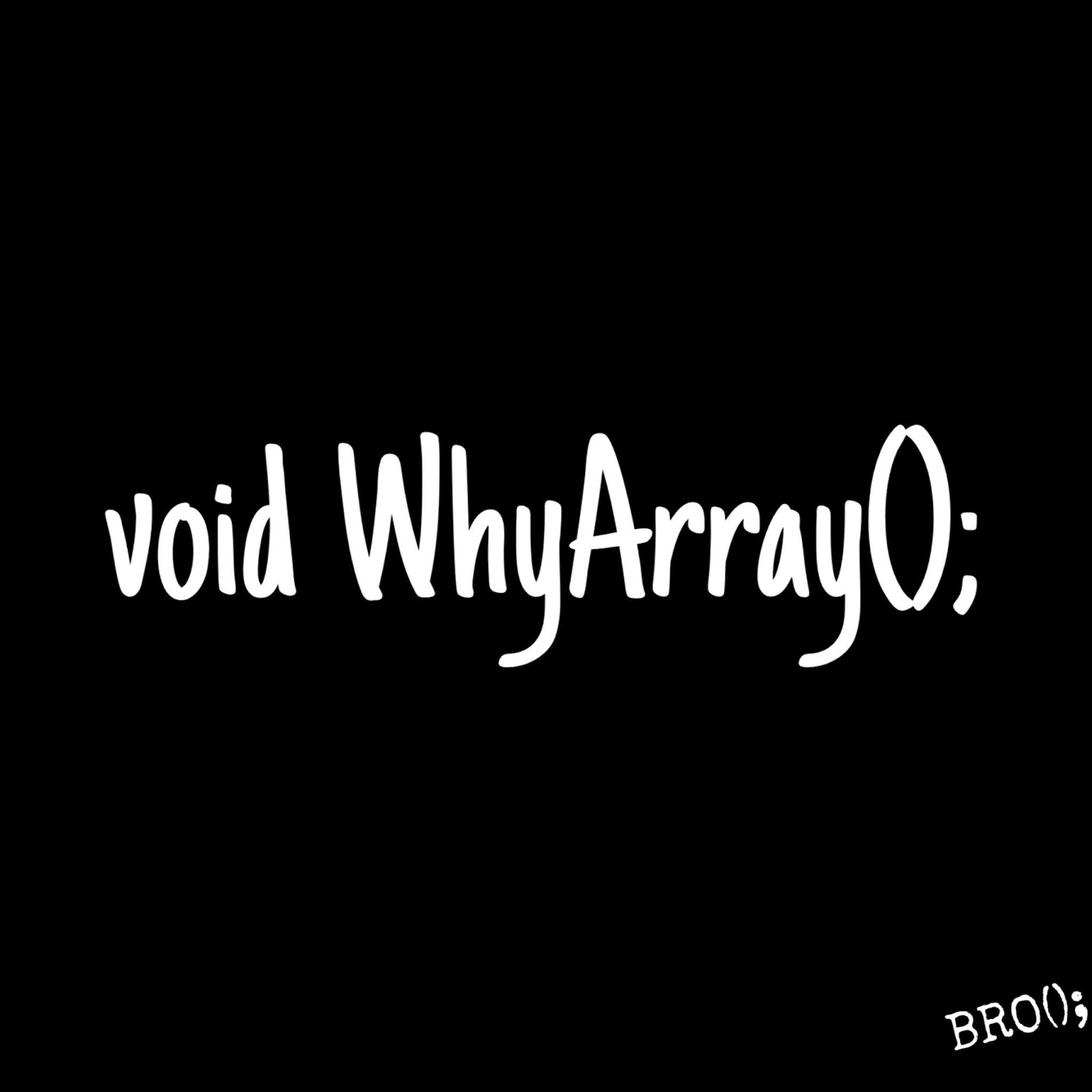 Why Array why-array