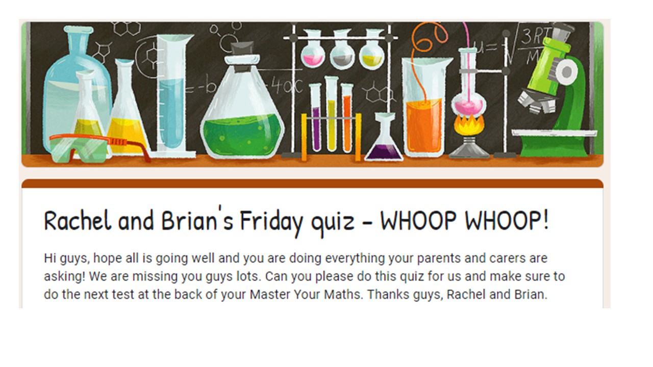 First Class: Friday Quiz Time :-)
