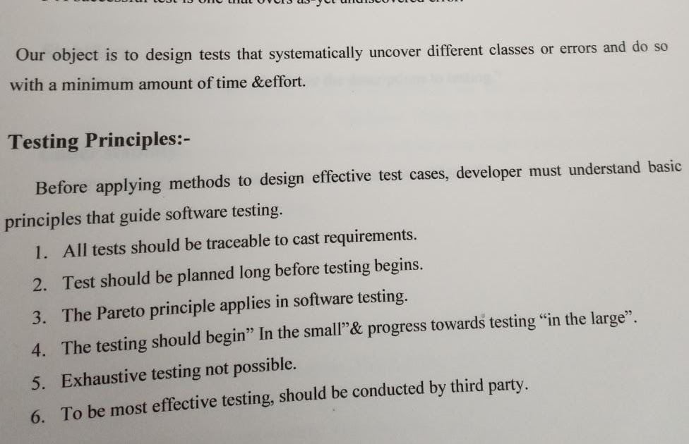 Testing ~ BCA Programming Notes