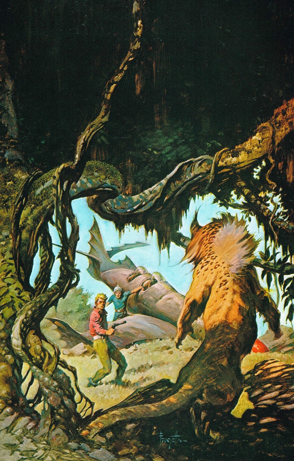 Cap'n's Comics: New Paperback Cover by Frank Frazetta!!!!