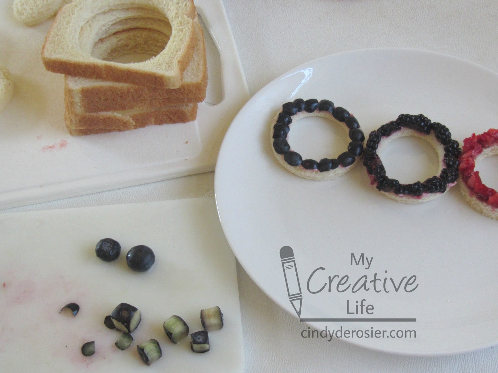 Cindy deRosier: My Creative Life: Edible (and Healthy!) Olympic Rings Craft