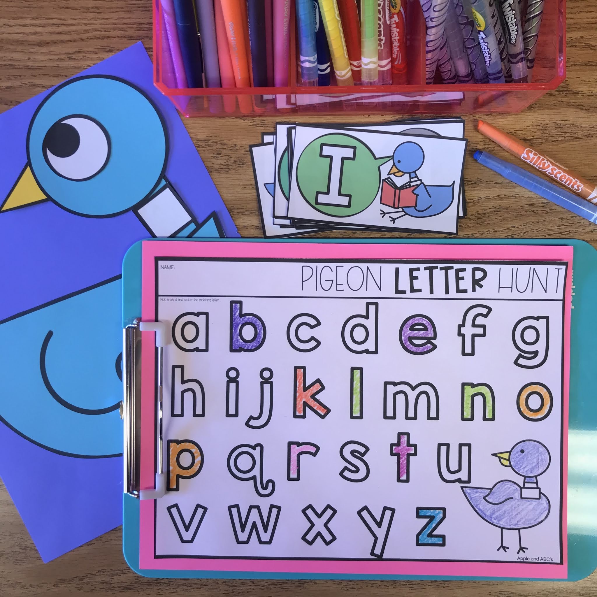 Pigeon Book Buddy - Apples & ABC's