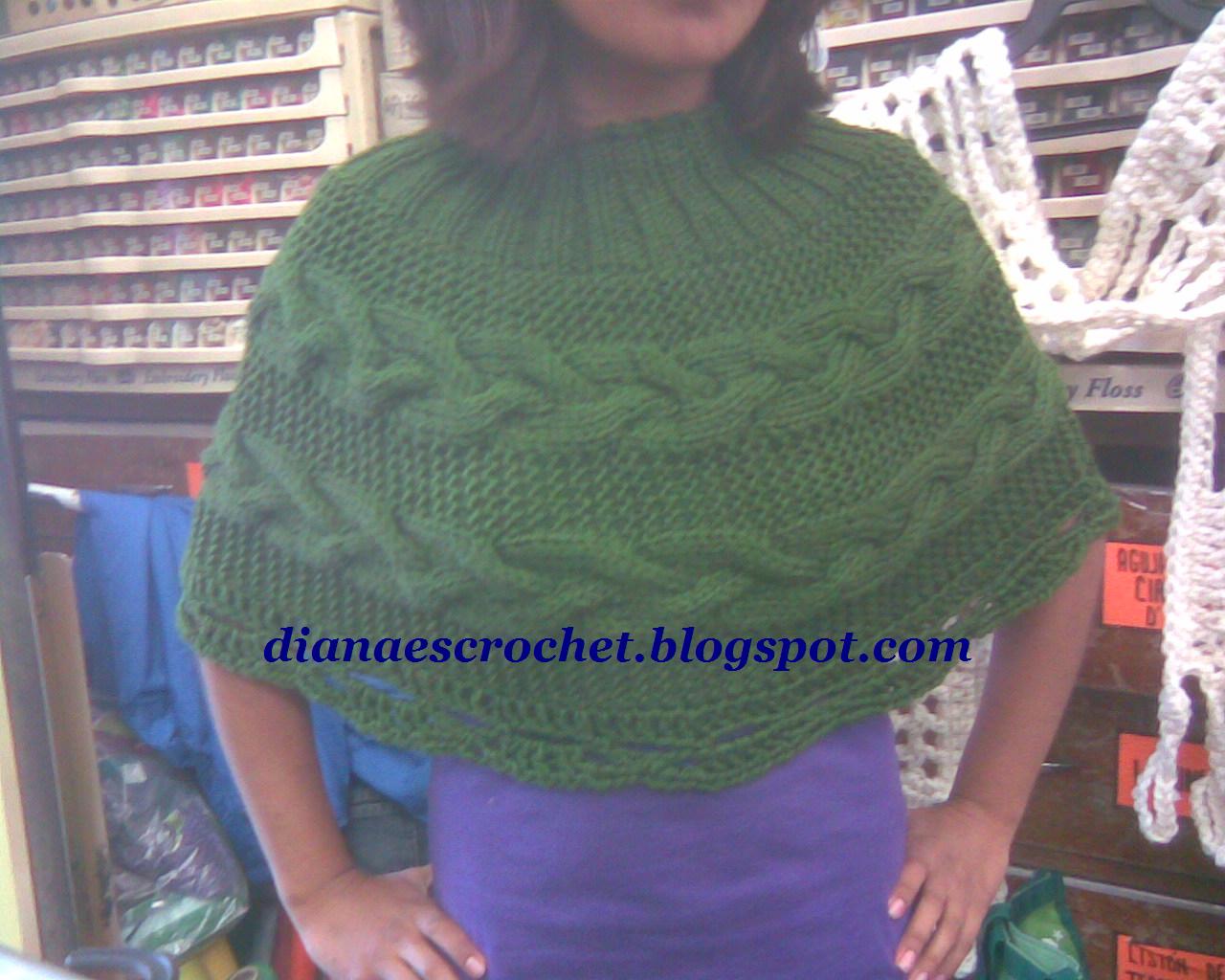 Diana es crochet-paps: Instrucciones capa verde