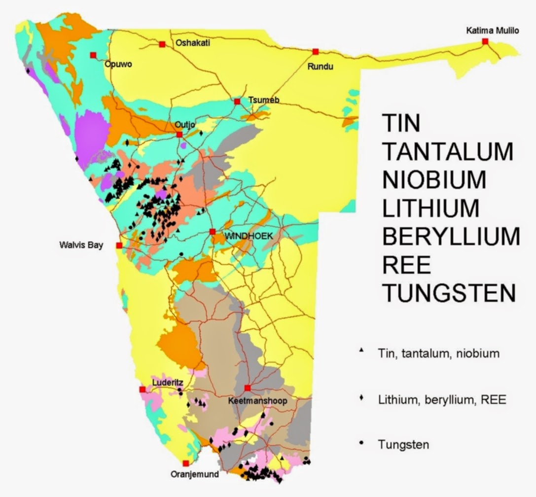 Spilpunt: Tin, tantalum, niobium, lithium, beryllium, REE and tungsten ...