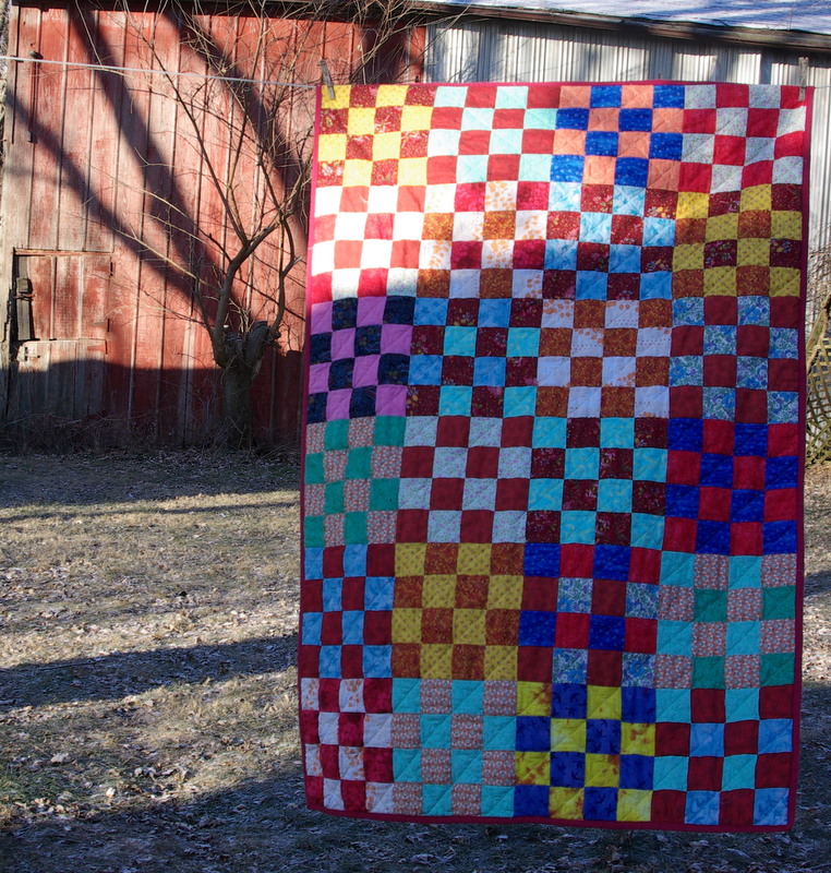 Sane, Crazy, Crumby Quilting: A Donation Quilt: St. Louis Sixteen Patch