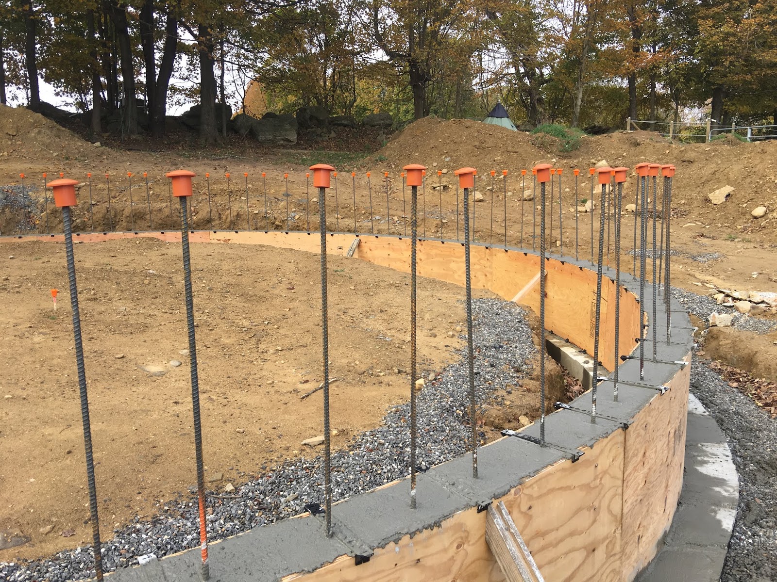 Concrete Foundation Stem Wall Complete