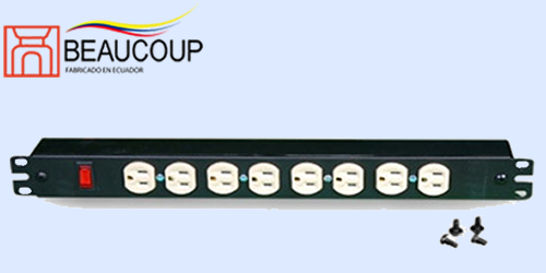 TECNIT. : MULTITOMA HORIZONTAL 8 TOMAS PARA RACK BEAUCOUP I-1135