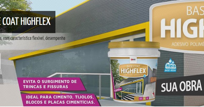 Base Coat Highflex é utilizado para tratamento de juntas de dilatação