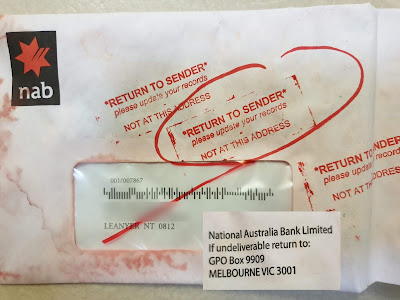 Repeated "Return To Sender" from GPO Box 9909 Melbourne Vic 3001 | Not ...