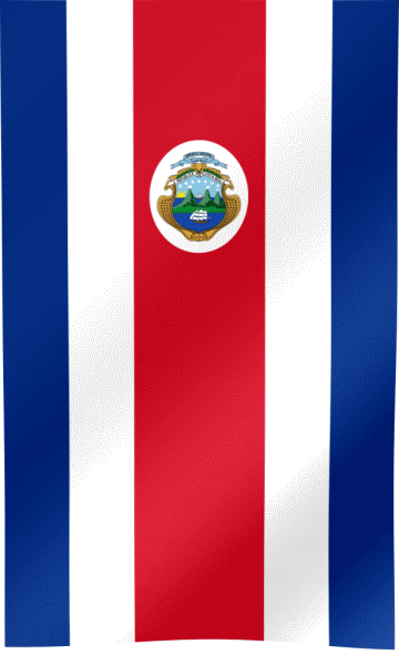 Flag of Costa Rica (GIF) - All Waving Flags