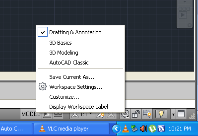 Post 2 : Setting Workspace Switching - Go Auto CAD