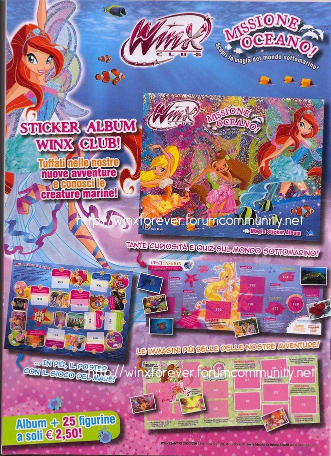 Nuevo album de cromos Winx Club Missione Oceano ~ My Winx Club-Pretty!*.