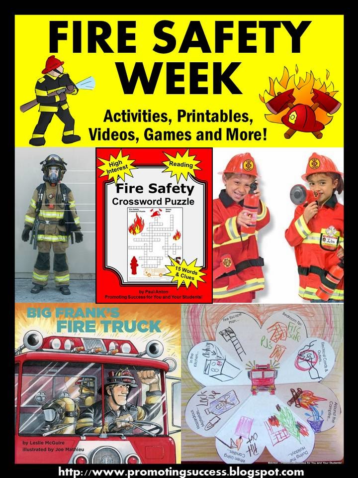 Promoting Success Fire Safety Week Activities For Kids Promoting Success Fire Safety Week Activities For Kids