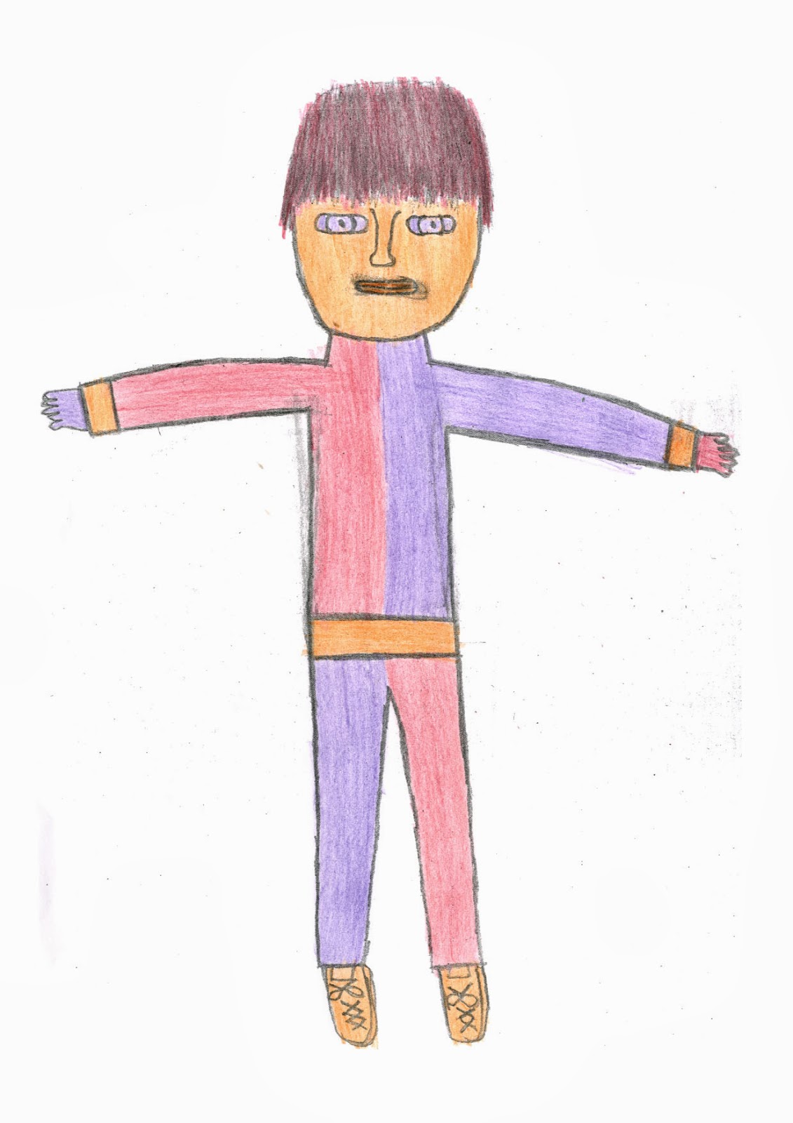 Luke K reflections : coloured figure drawings