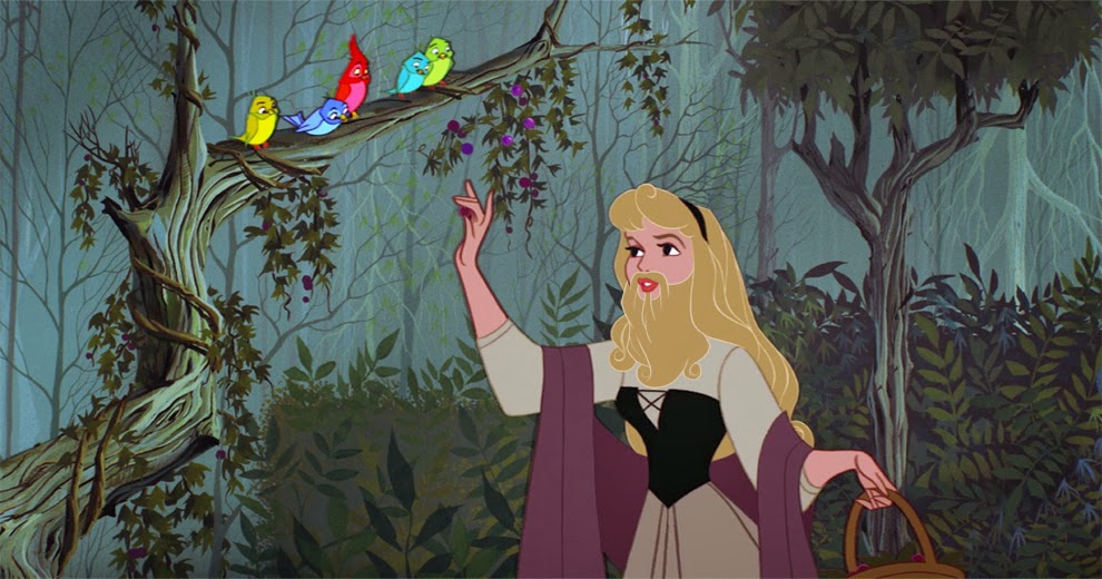 astelvio: Your Favorite Disney Princesses...With Beards!