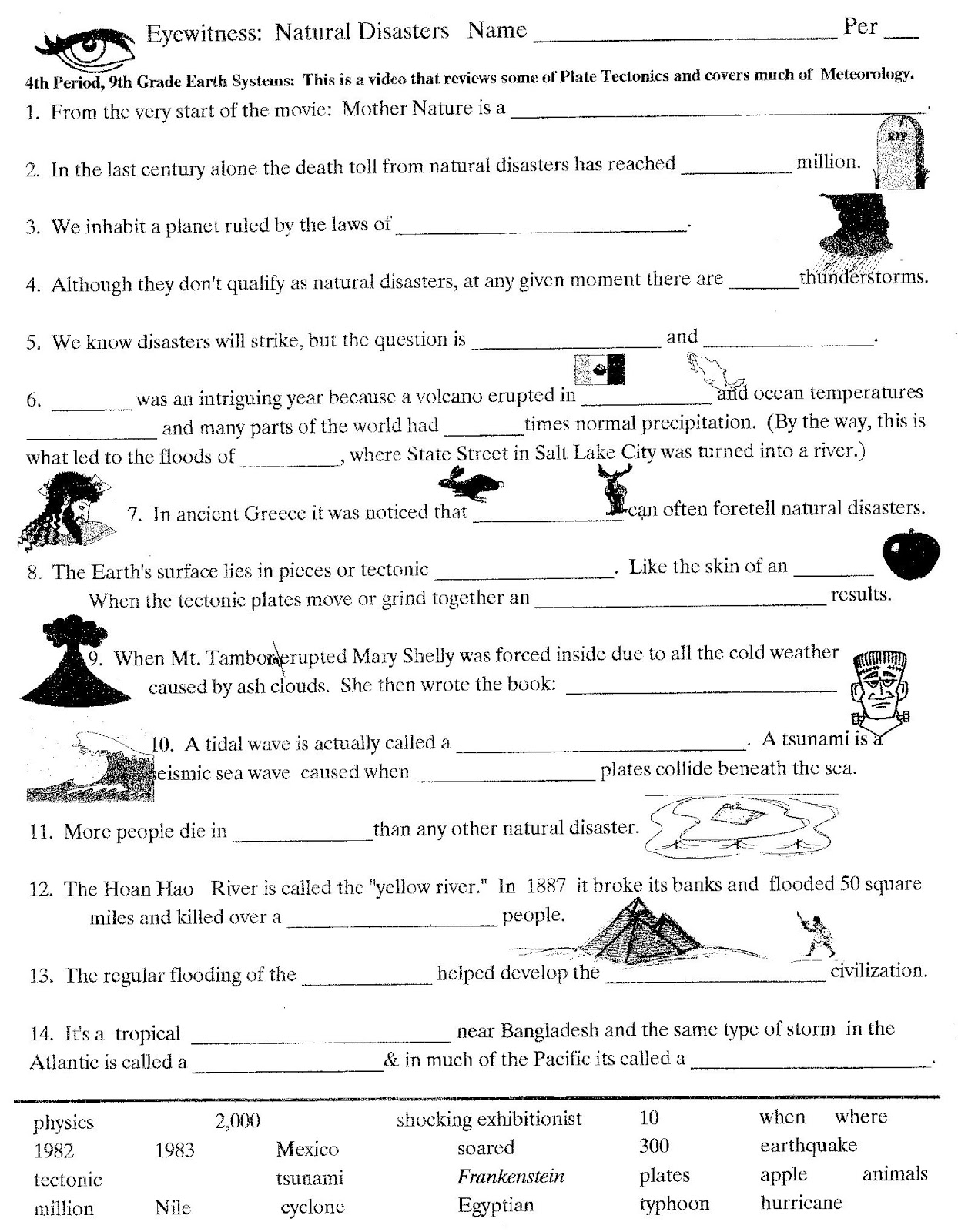 Robin's Great Coloring Pages: Eyewitness Natural Disasters Science ...