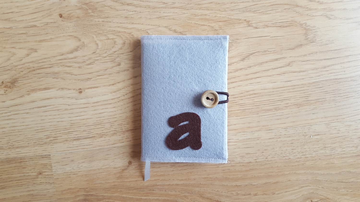 Mini felt notebook with initial |Keeping it Real
