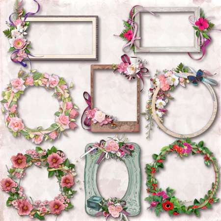 Beauty Flower For Have Fun: Photo frames designs ideas.