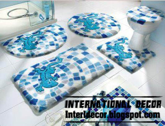 10 modern bathroom rug sets, baths rug sets, models, colors