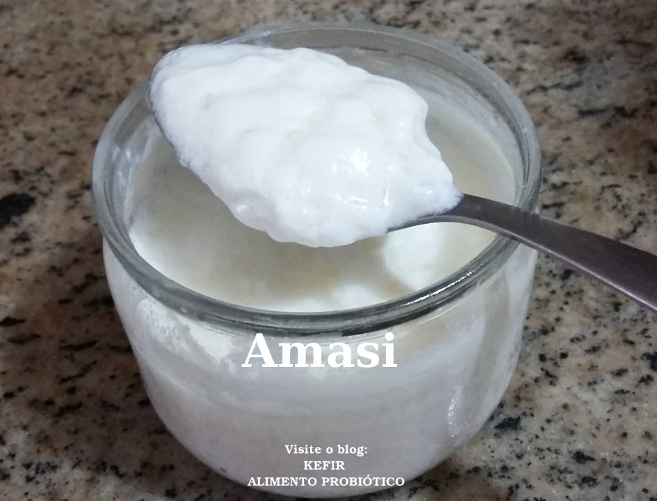 KEFIR - Alimento Probiótico : Amasi - Leite fermentado africano