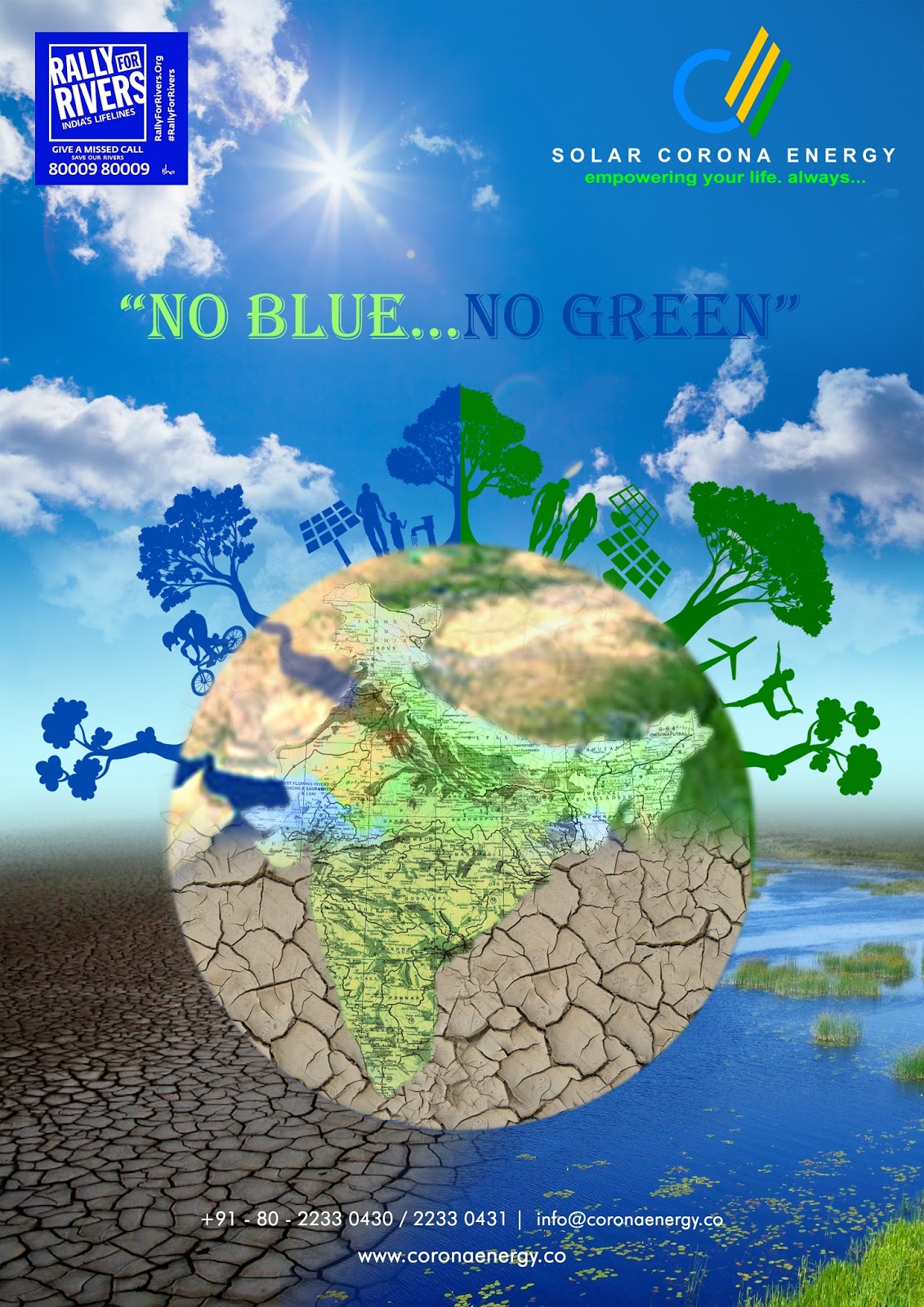 "NO BLUE....NO GREEN"