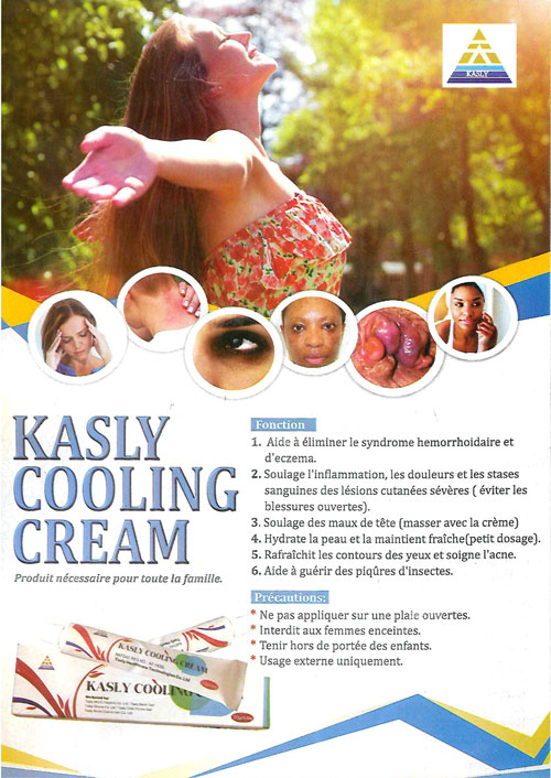 KASLY COOLING CREAM ~ Tasly Health Products