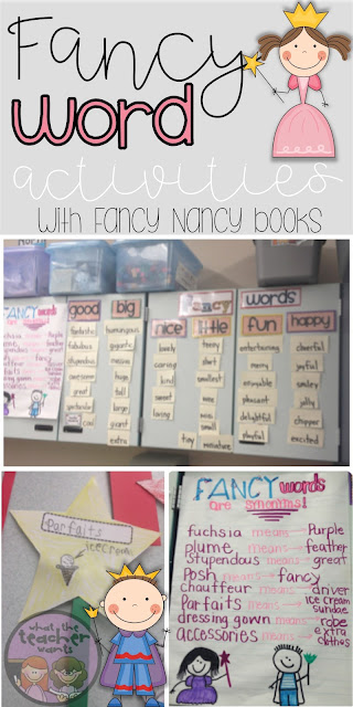 Using Fancy Nancy to Teach Fancy Words | What the Teacher Wants ...