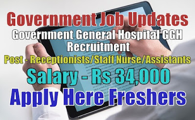 Government General Hospital GGH Recruitment 2020 for Staff Nurse ...