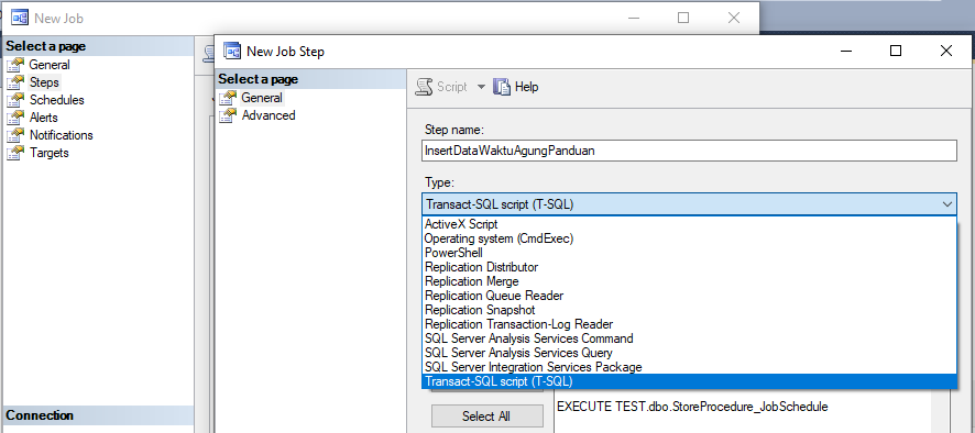 Job Schedule Pada SQL Server Dengan SSMS dan Query - AGUNG TUTORIAL