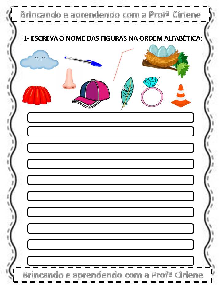 Aprendendo Com a Prof.Cirlene: ATIVIDADE LETRA N - INTERPRETAÇÃO DE TEXTO