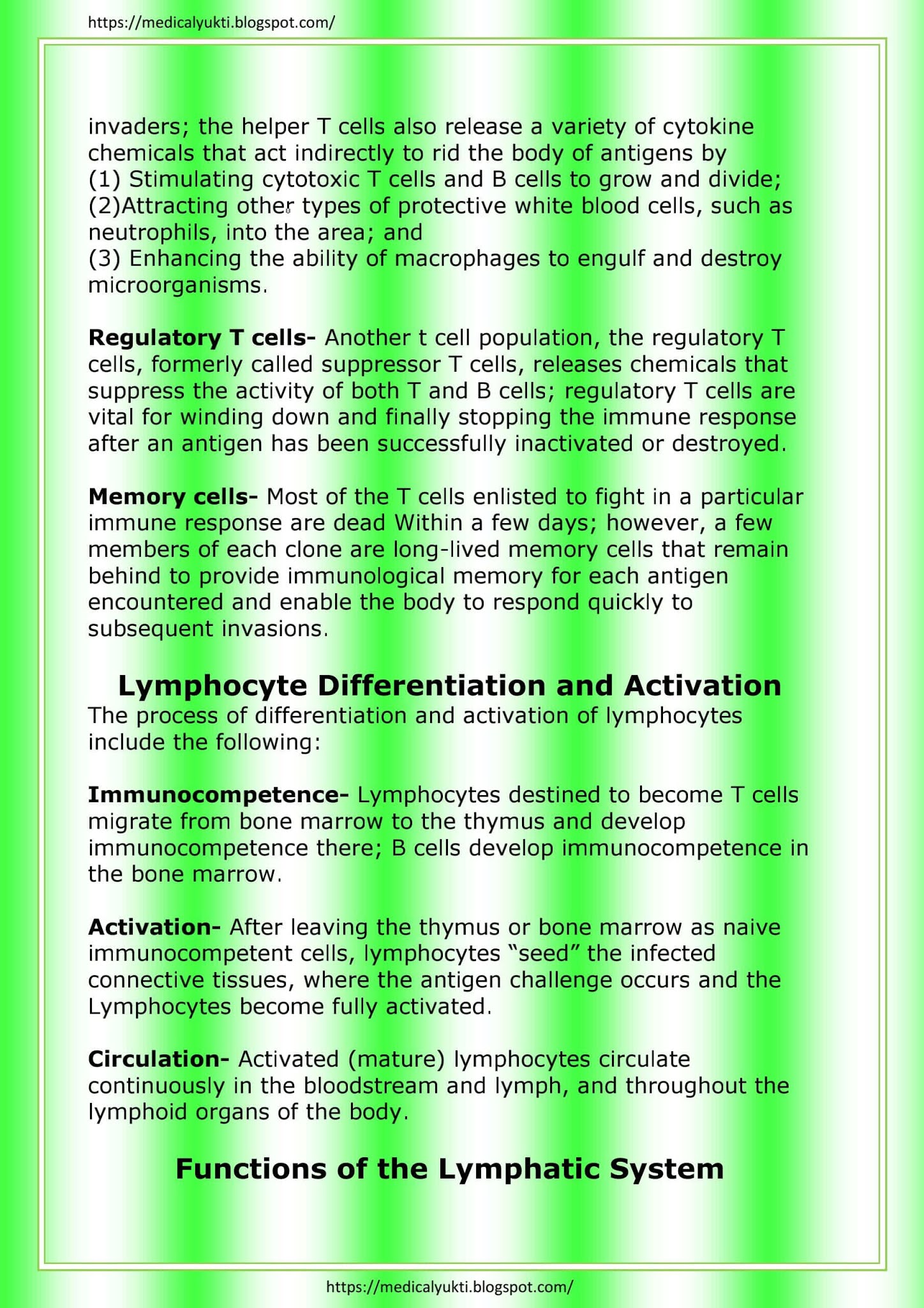 Lymphatic System Anatomy Physiology - Medical Yukti
