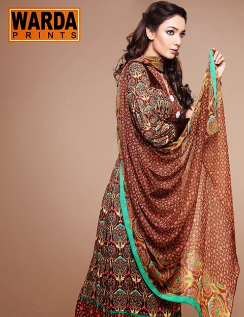 Warda Khaddar prints fall/winter designer collection 2013 ...