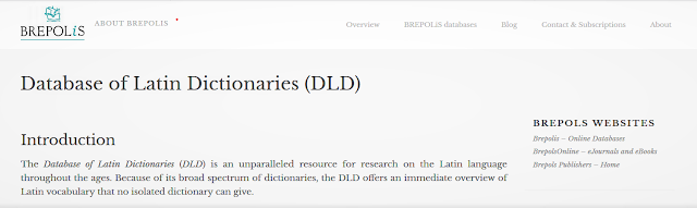 Webinario sobre Database of Latin Dictionaries (DLD) ~ CanalBiblos: blog de la Biblioteca de la ...