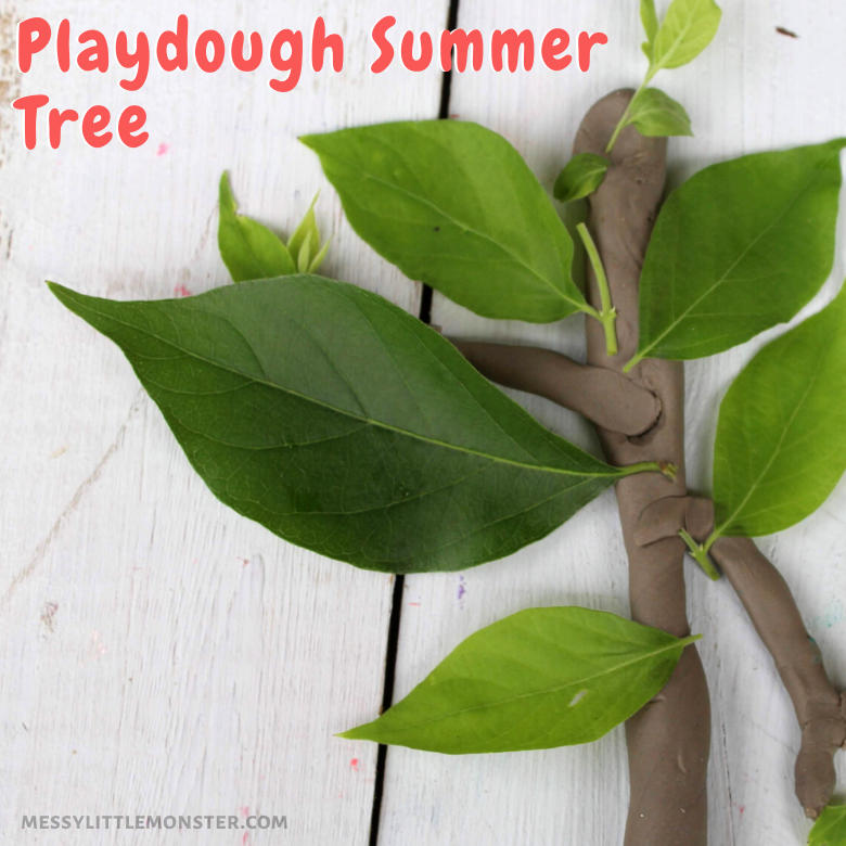 Summer Tree Nature & Playdough Activity - Messy Little Monster