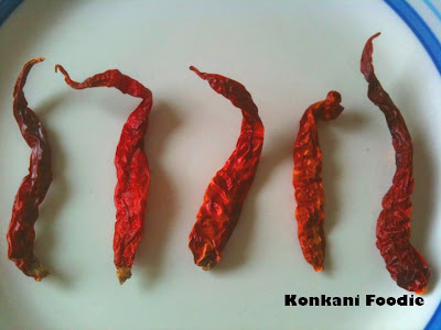 Konkani Foodie: Byadgi Red Chillies (Byadgi Mirchi/ Byadgi Mirsaang)