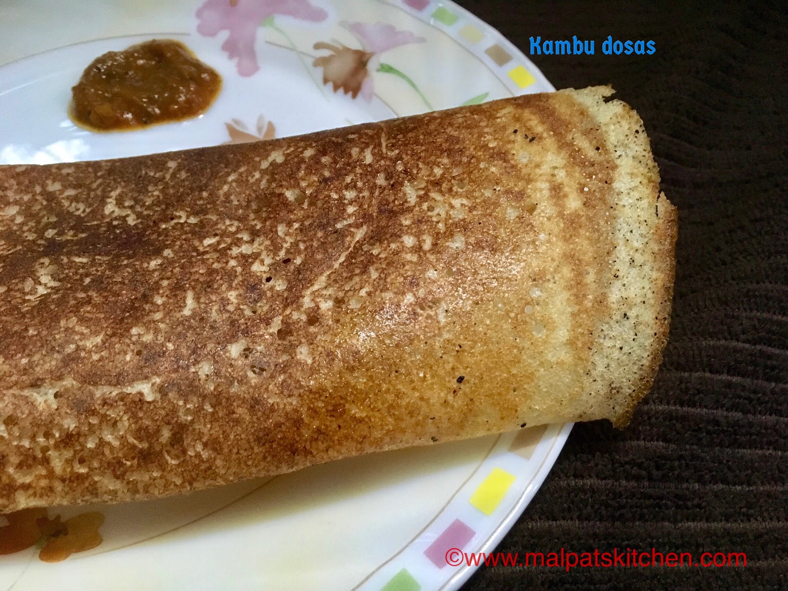 KAMBU DOSA/PEARL MILLET DOSAS ~ Malpats Kitchen