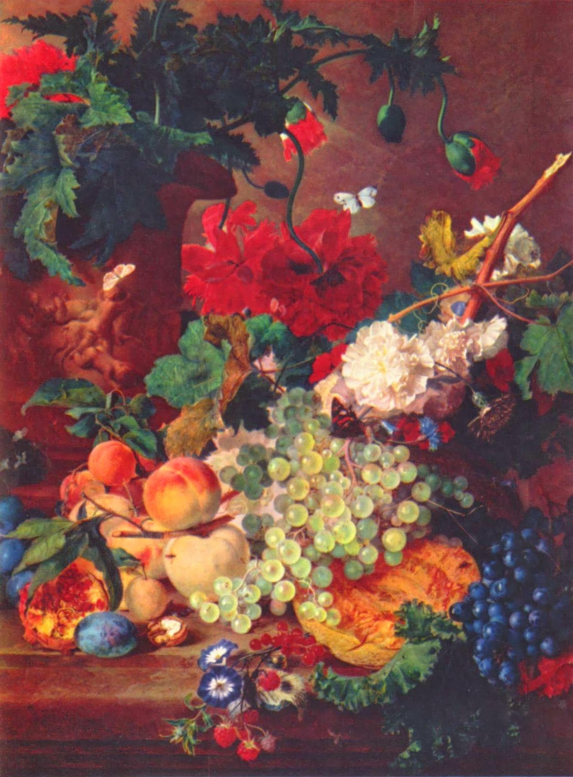 Bodegones de cocina: El bodegón floral barroco II