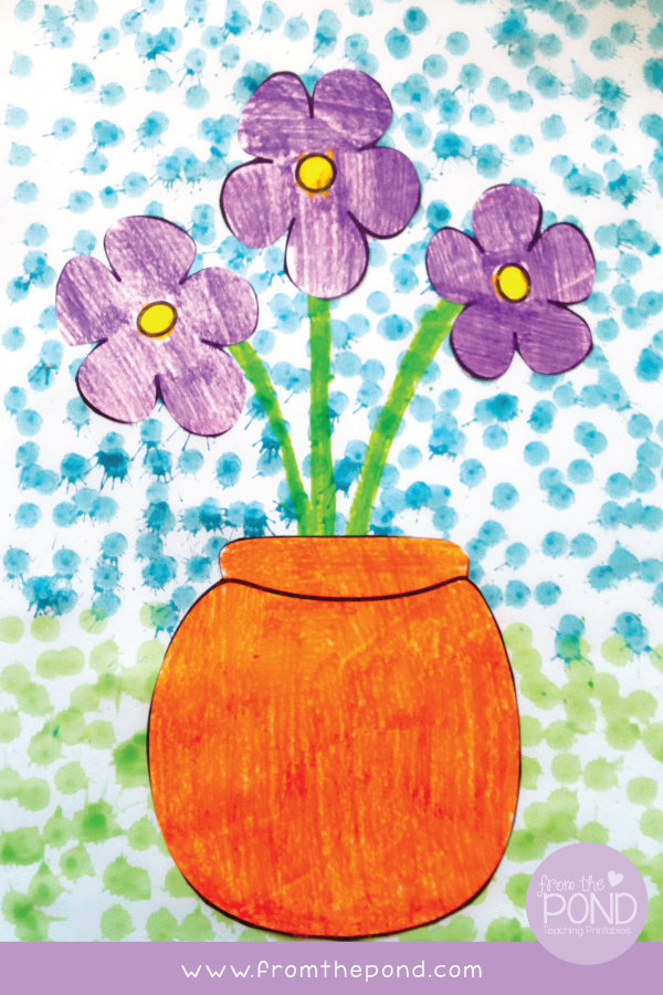 Violets in a Vase Art Project | From the Pond