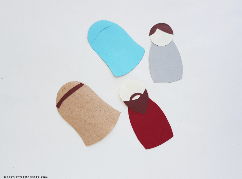 Christmas Nativity Puppet Craft - Messy Little Monster